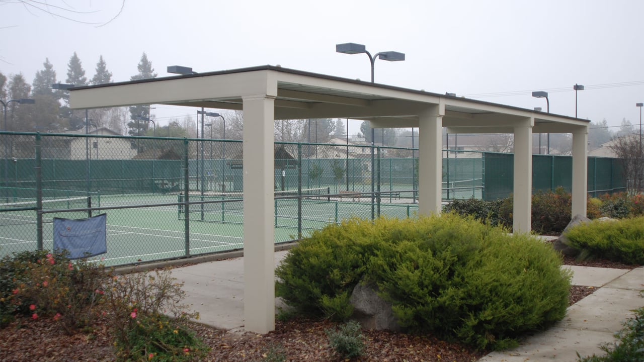 Covered Walkway Cantilevered