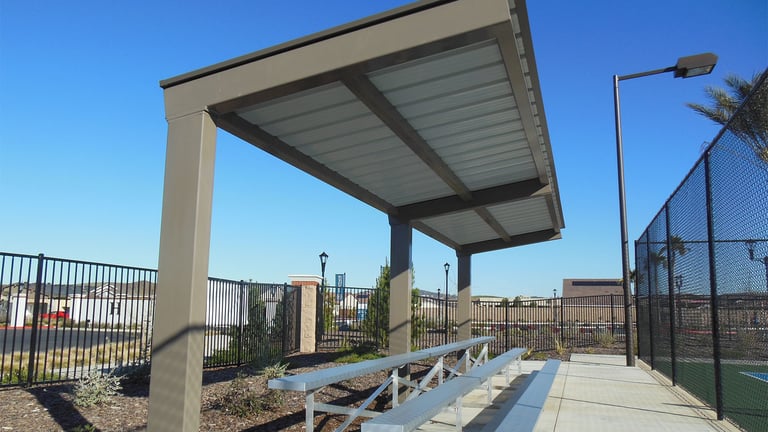 Covered Walkway Cantilevered