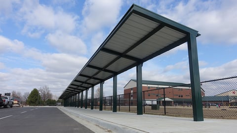 Covered Walkway Cantilevered