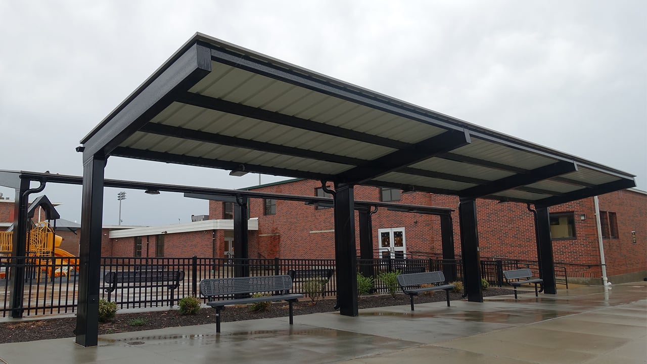 Covered Walkway Cantilevered