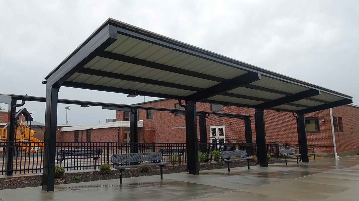 Covered Walkway Cantilevered