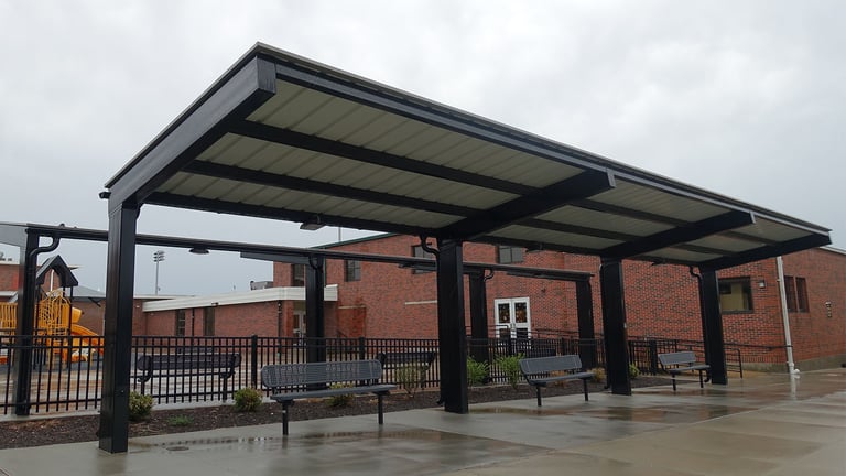 Covered Walkway Cantilevered