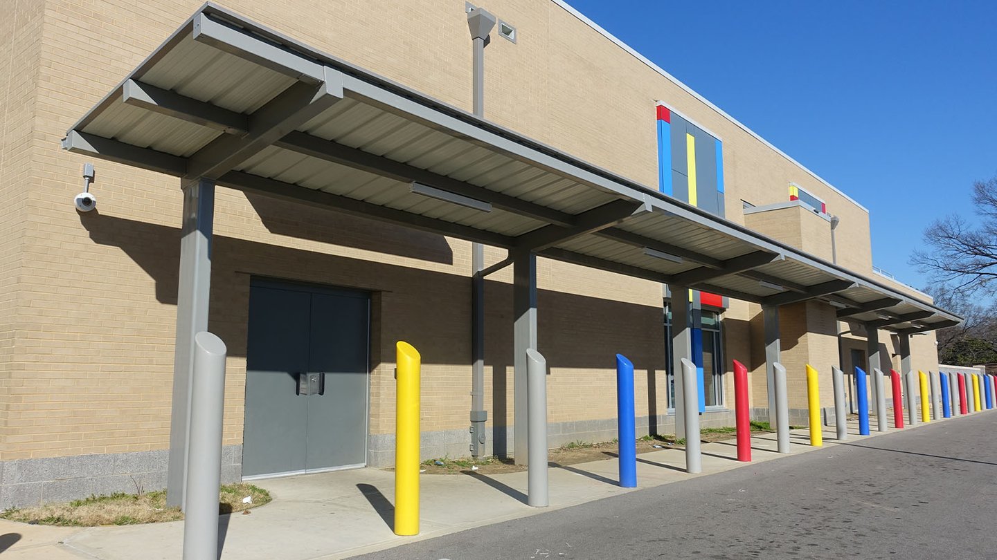 Covered Walkway Cantilevered