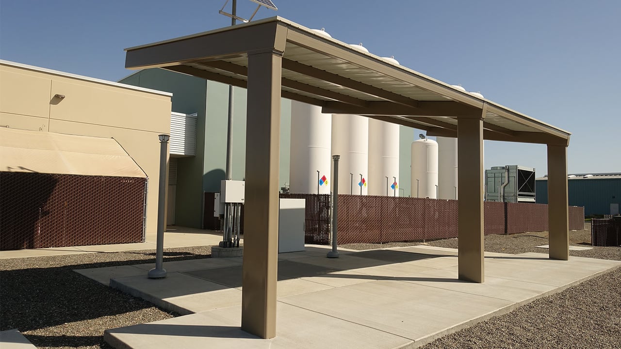 Covered Walkway Cantilevered