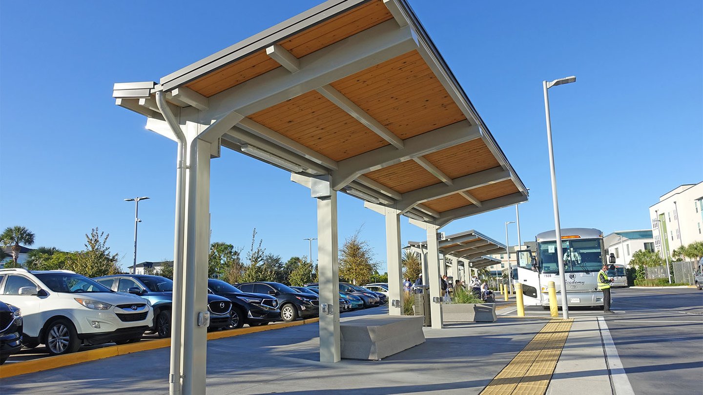 Gullwing Walkway Cantilevered